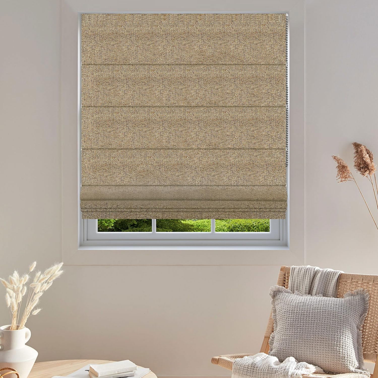 Blackout Custom Roman Shades for Windows, Thermal Insulated Sunlight ...