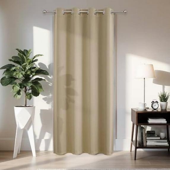 Blackout Door Curtain for Doorway Privacy 72 Inches Long, Grommet ...