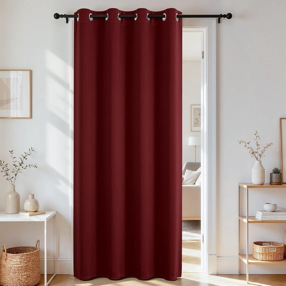 Blackout Door Curtain for Privacy 78 Inches Long, Grommet Closet ...
