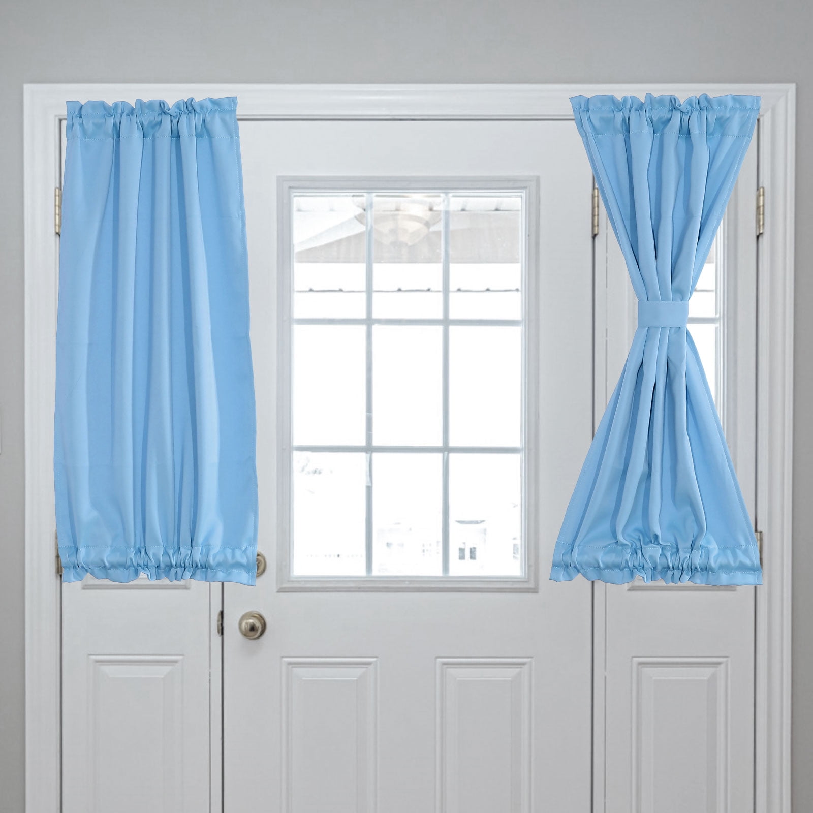 Blackout Door Curtains, French Side Door Window Curtain for Privacy ...