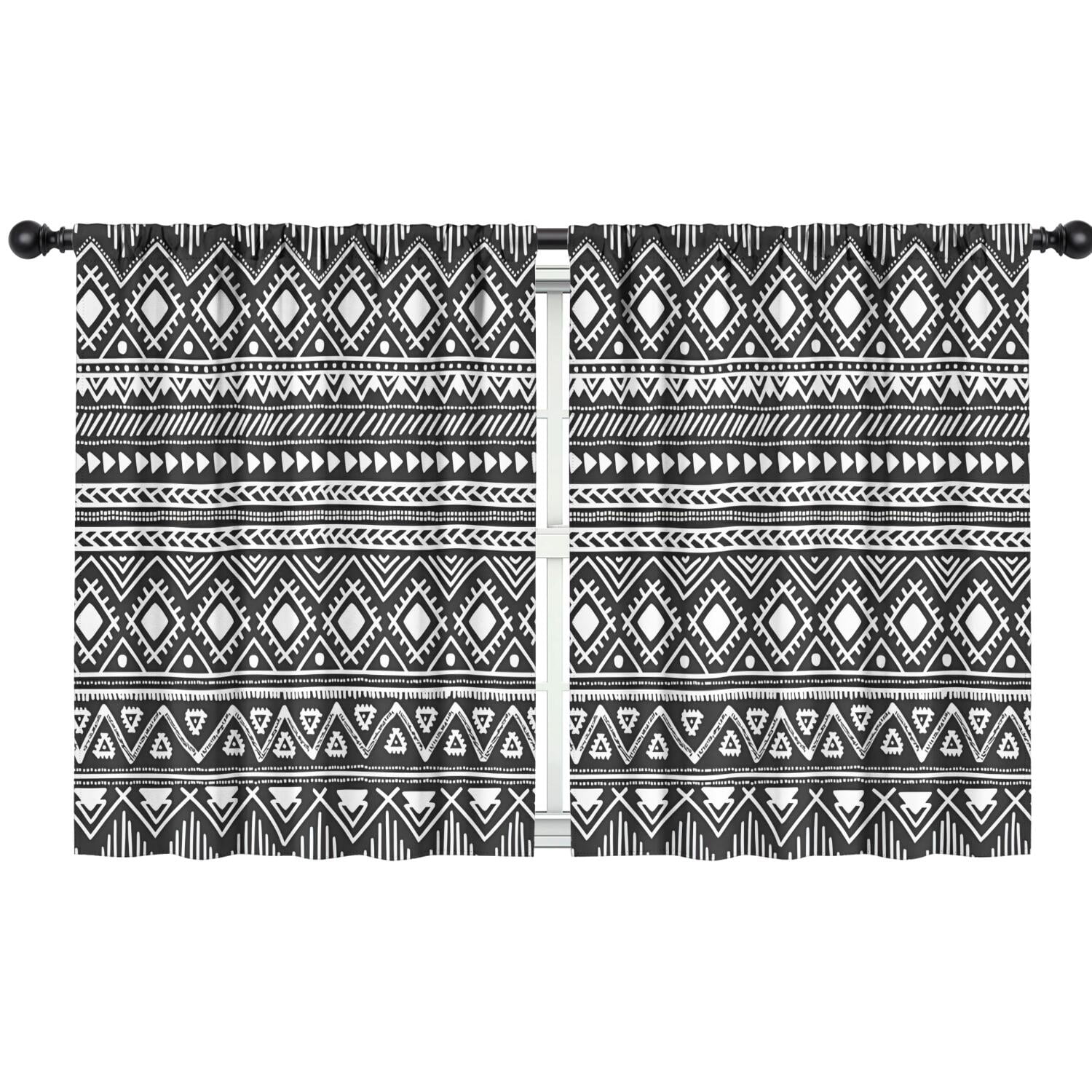 Blackout Kids Curtains,Boho Bohemia Geometric Line Art Childrens ...