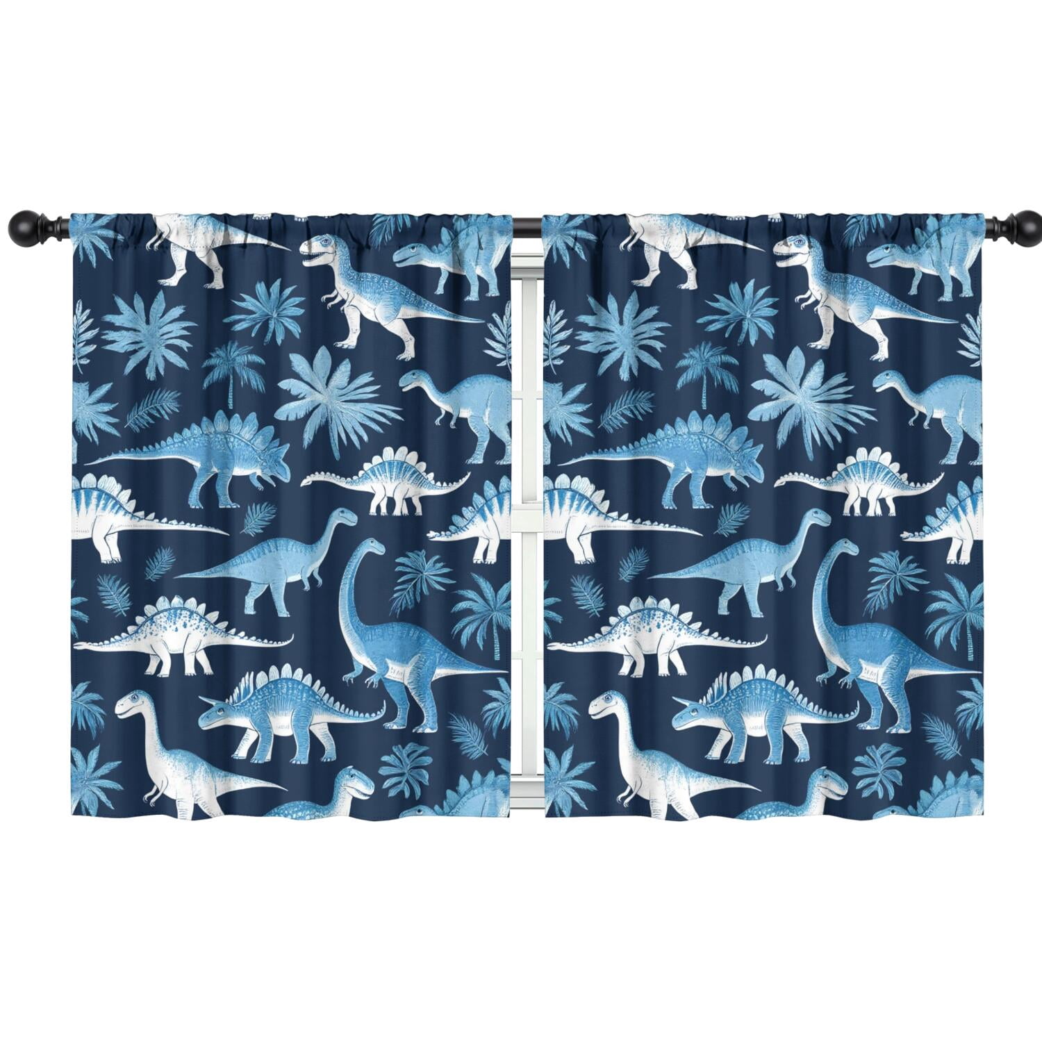 Blackout Kids Curtains,Cute Dinosaur Pattern Childrens Insulated ...