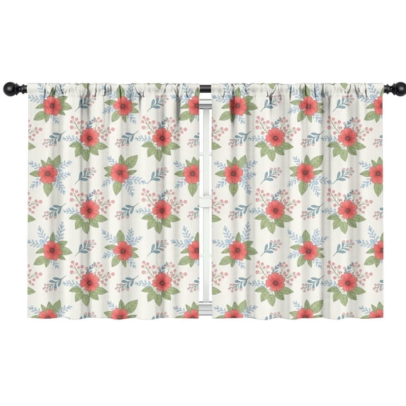 Blackout Kids Curtains,Pioneer Flower Floral Print Pattern Children's ...