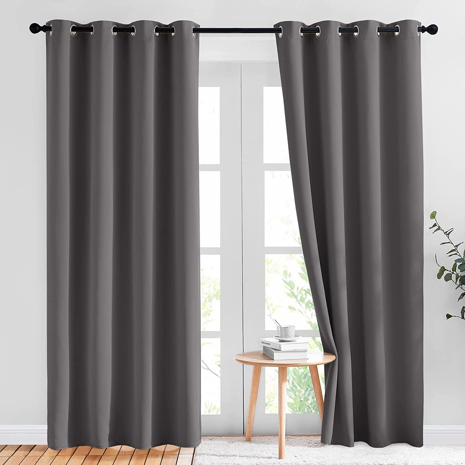 Blackout Large Window Curtains 84 inches Long - Grommet Room Darkening ...