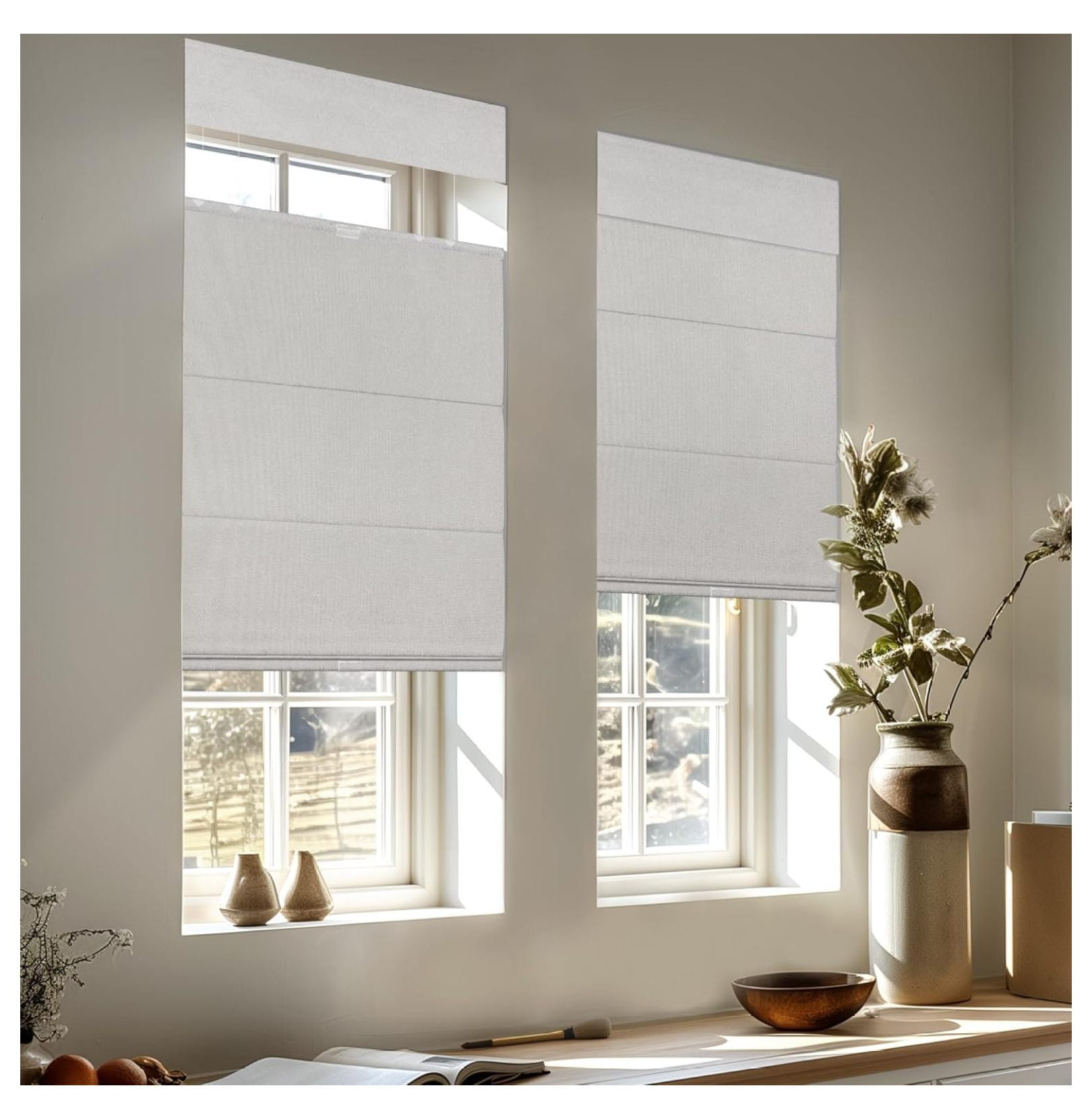 Blackout Light Filtering Cordless Top Down Bottom Up Shades for Windows ...