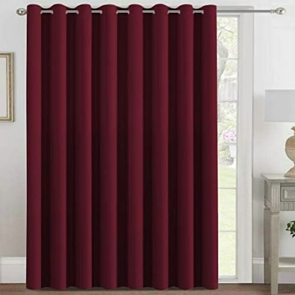 Blackout Patio Curtains 100 x 108 Inches for Sliding Door Christmas ...