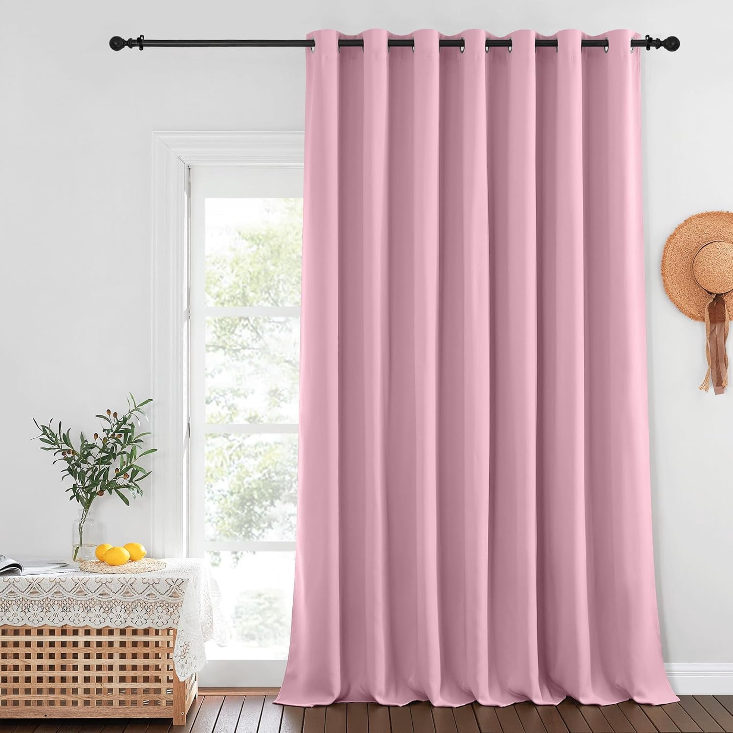 Blackout Patio Curtains for Sliding Door, Extra Wide 100" x 144" Panel ...