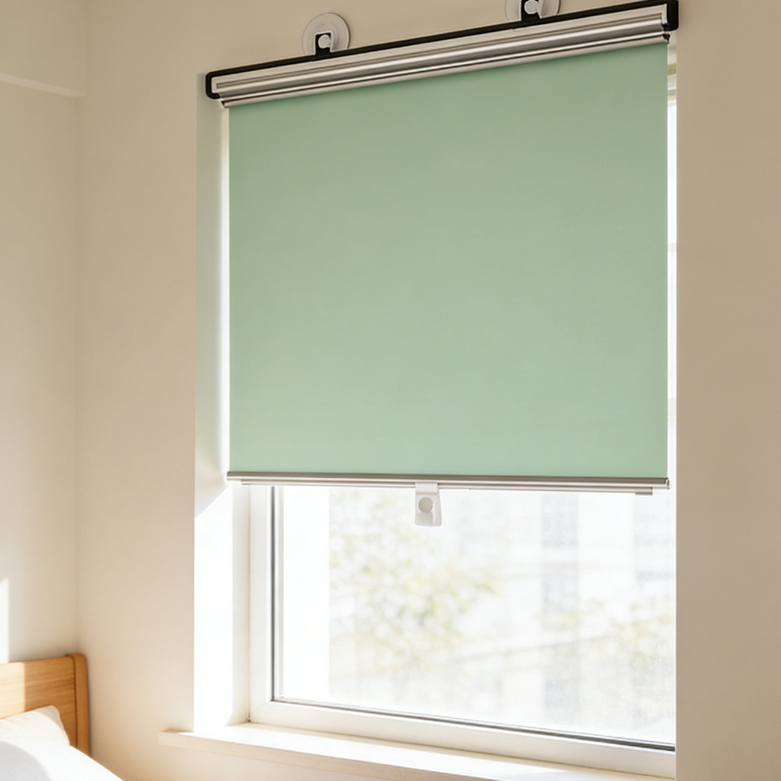 Blackout Roller Shades Blinds,Cordless Pull Down,Thermal Insulated UV ...
