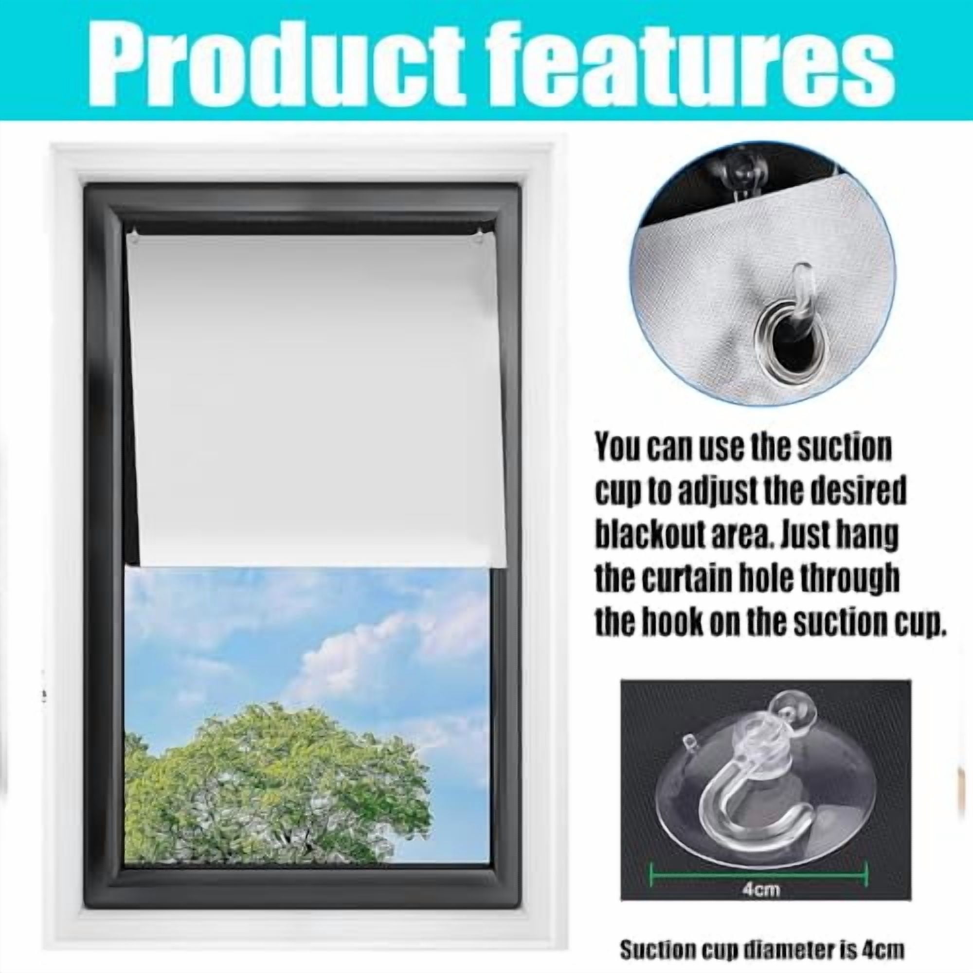 Blackout Roof Skylight Blind Window Curtain for Velux F06 206 Roof ...
