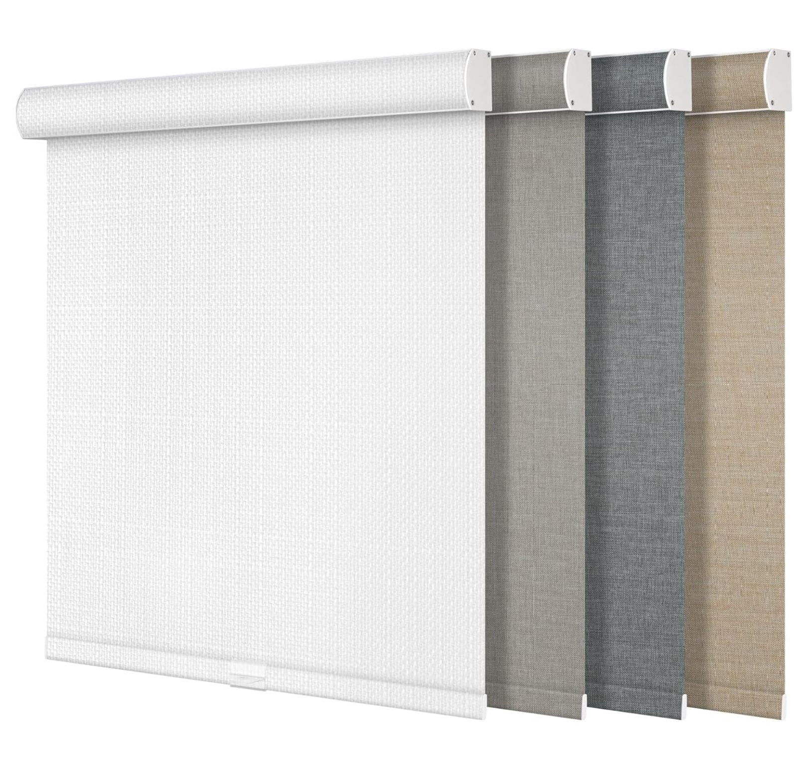 Blackout Shades for Windows,Cordless,Linen Fabric, Blinds,Thermal ...