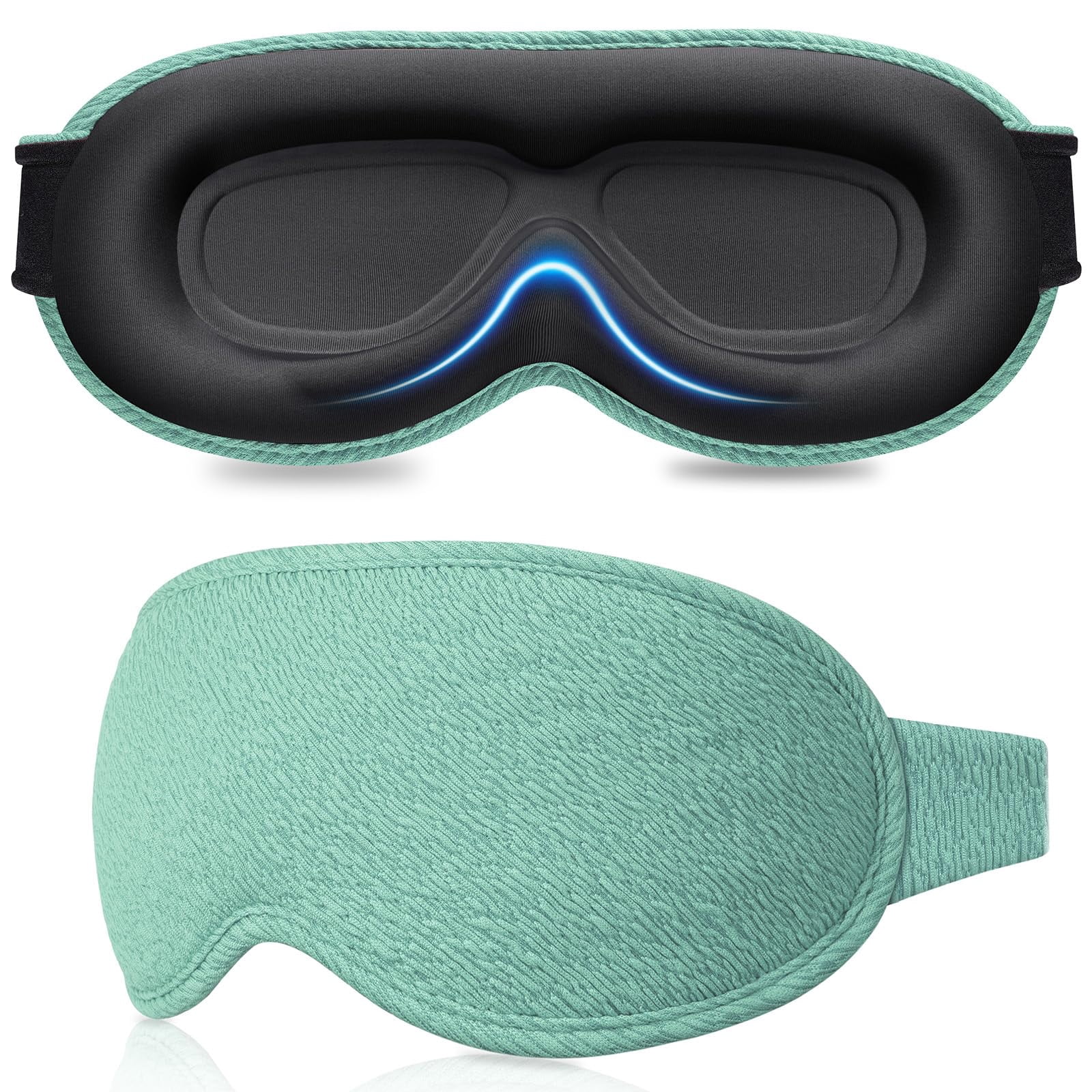 Blackout Sleep Eye Mask for Women Men,Zero Eye Pressure Sleeping Mask ...