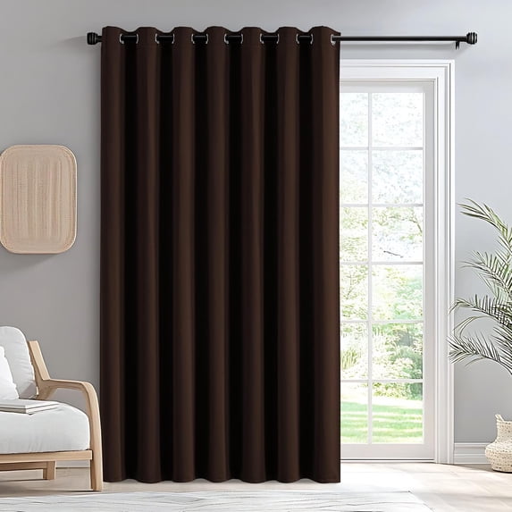 Blackout Sliding Door Curtains 84 Inch Length, Extra Wide Room Divider ...