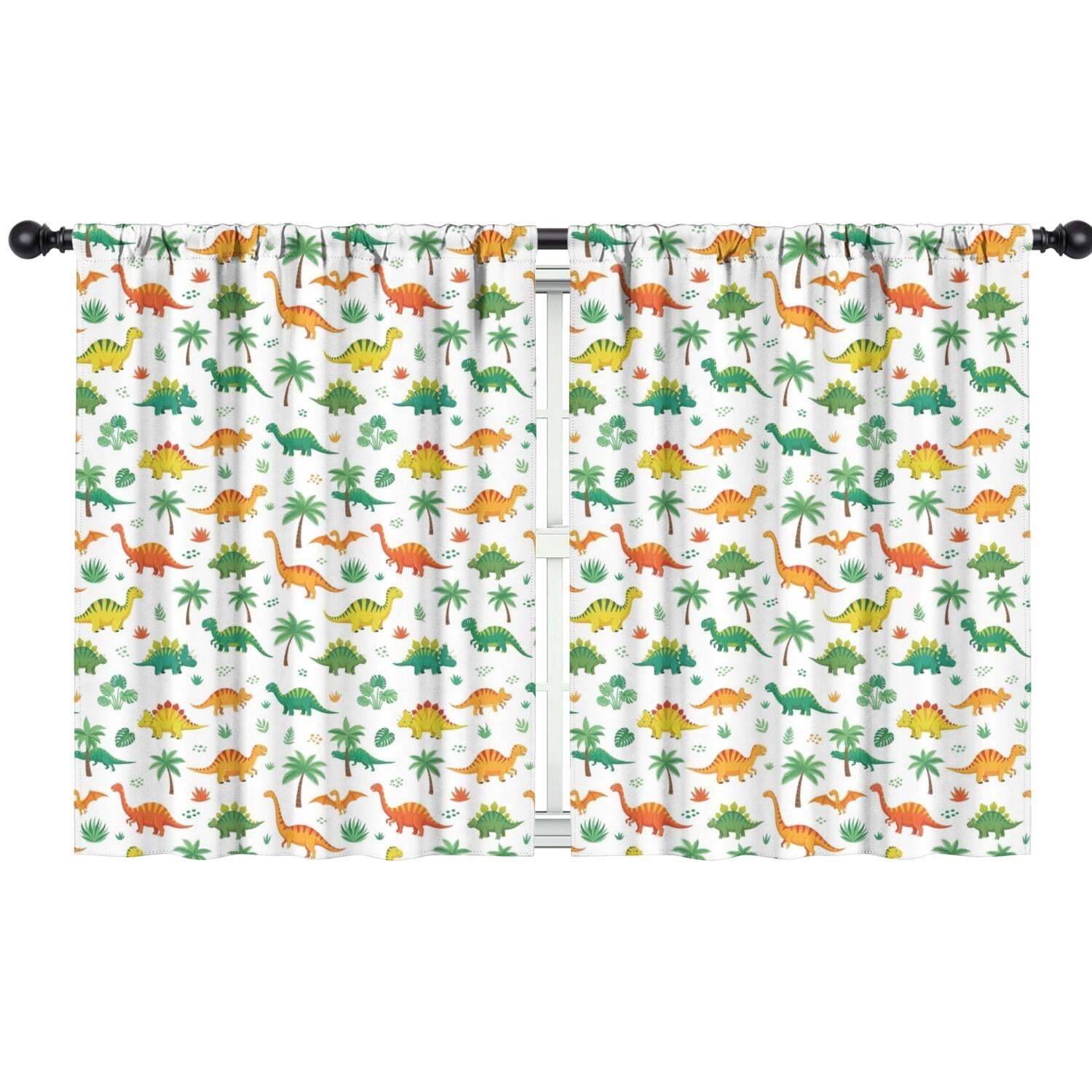 Blackout Teens Curtains,Cute Dinosaur Cartoon Pattern Teens Insulated ...