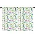 Blackout Teens Curtains,Cute Dinosaur Cartoon Pattern Teens Insulated ...