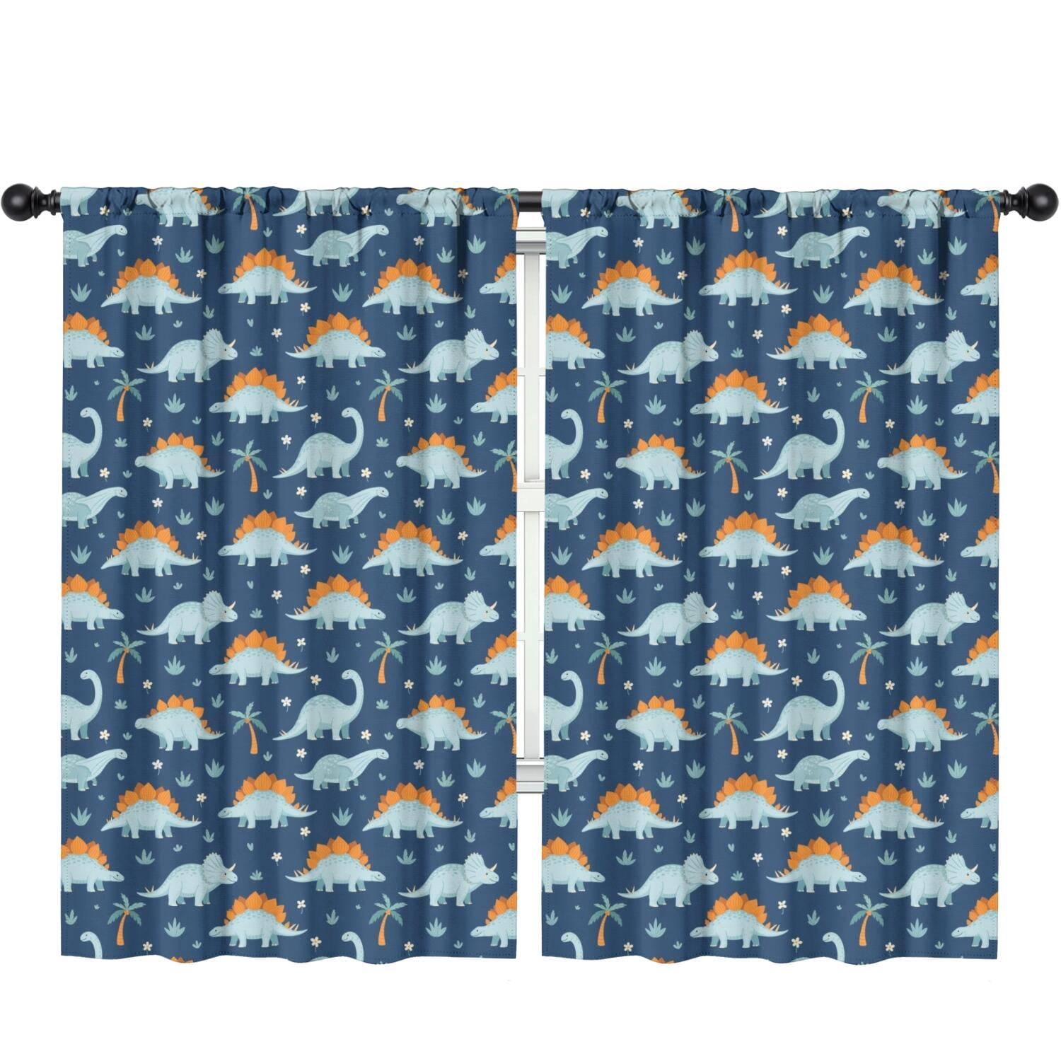 Blackout Teens Curtains,Cute Dinosaur Cartoon Pattern Teens Insulated ...