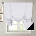 Blackout Tie Up Curtains for Thermal Insulated Black Lined Balloon ...