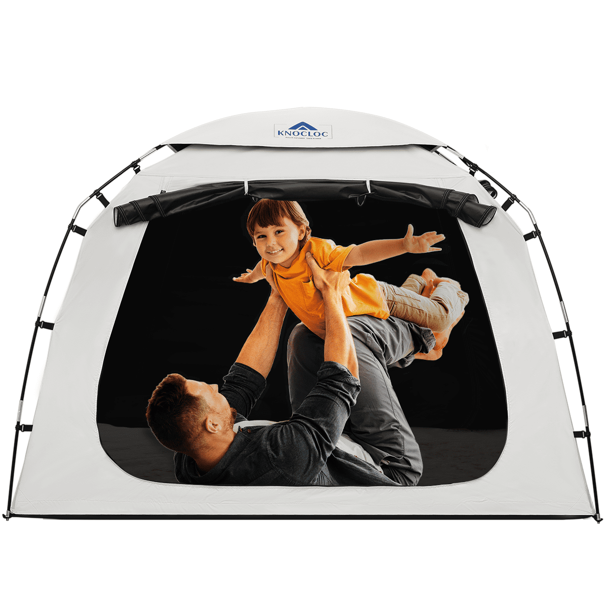 KNOCLOC Bed Tent Twin for Autism Kids, CPC Certified Blackout Sensory ...