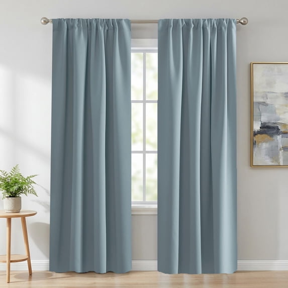 Blackout Window Curtains，2-Pack, Room Darkening Drapes for Bedroom ...