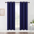 Blackout Window Curtains 70" L, 2 Panels, 34 inch, Royal Blue, Grommet ...