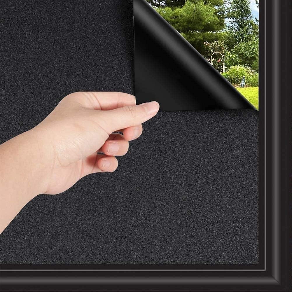 Blackout Window Film Privacy,100% Black Out Windows Film-19.7 x 78.7 ...