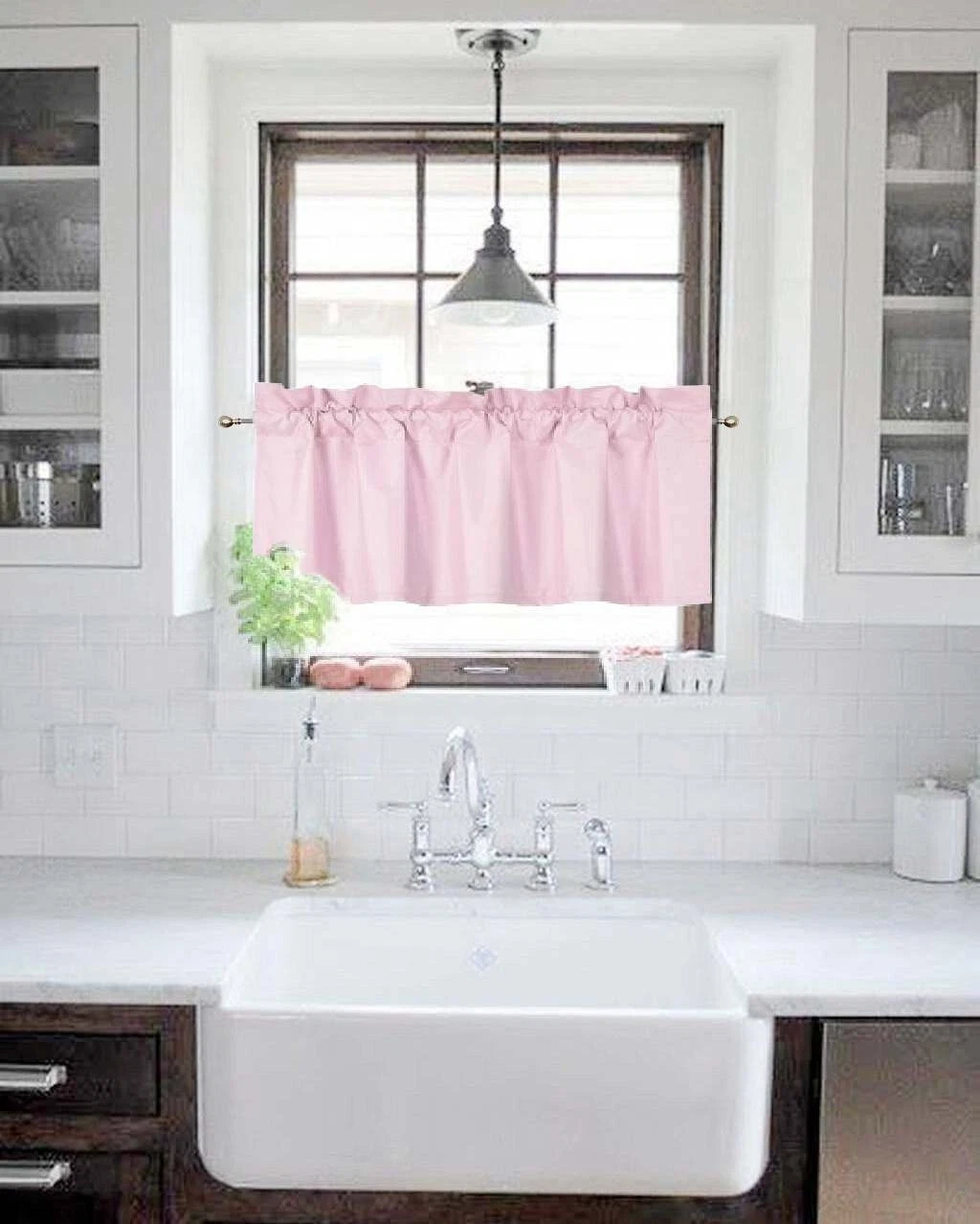 Blackout Window Valance 1PC Lined Foam Microfiber, Rod Pocket RS9 ...