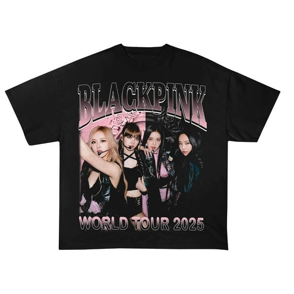 Blackpink 2025 World Tour T-Shirt – Jisoo Jennie Lisa Rosé Blink Kpop ...