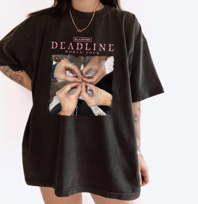 Blackpink Deadline World Tour T-Shirt, Concert Practice Tee, Blink Fan ...