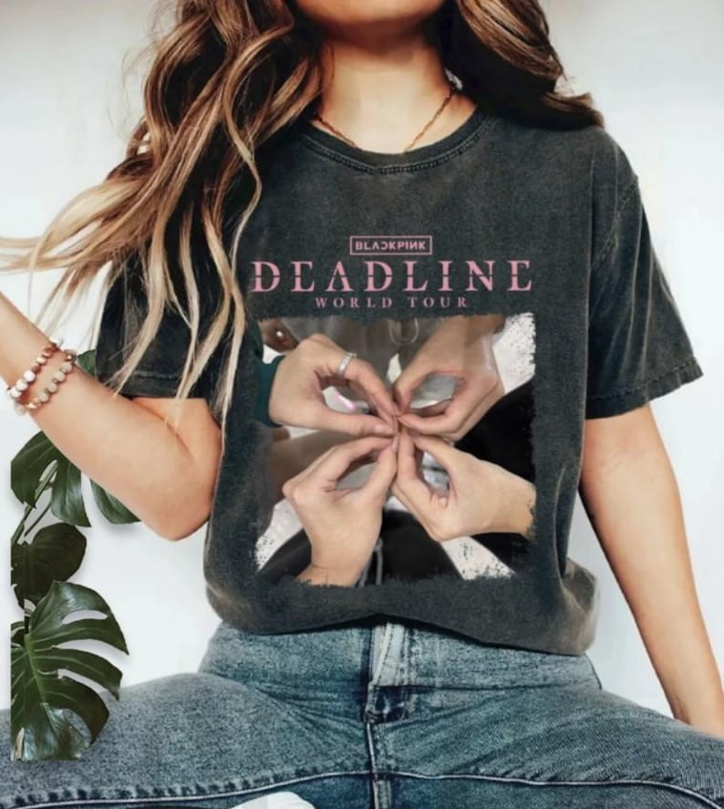 Blackpink Deadline World Tour T-Shirt, Concert Practice Tee, Blink Fan ...
