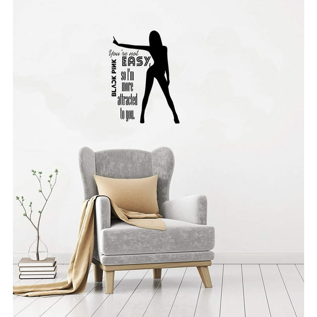 Blackpink Not Easy KPOP Band Wall Decals Music Artist Song Lyrics ...