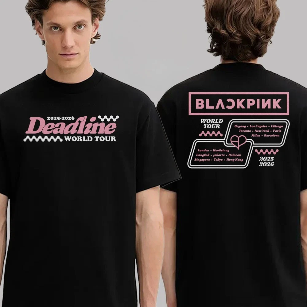Blackpink Exclusive Merch Tee World Tour 2025 2026 Schedule Two Sided T ...