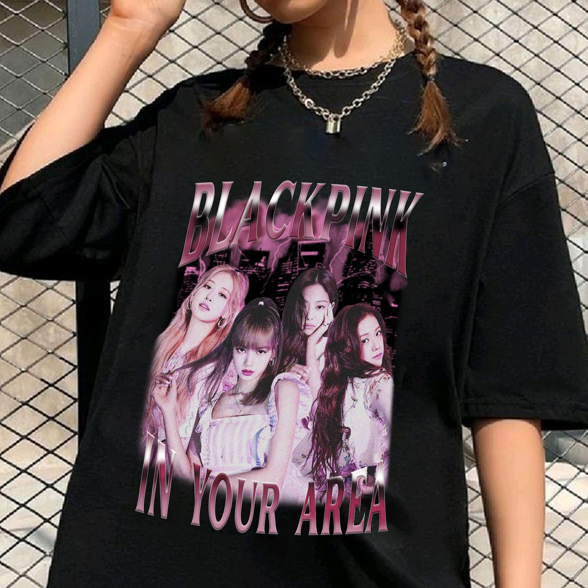 Blackpink In Your Area Vintage Retro Bootleg Shirt, Born Pink Shirt ...