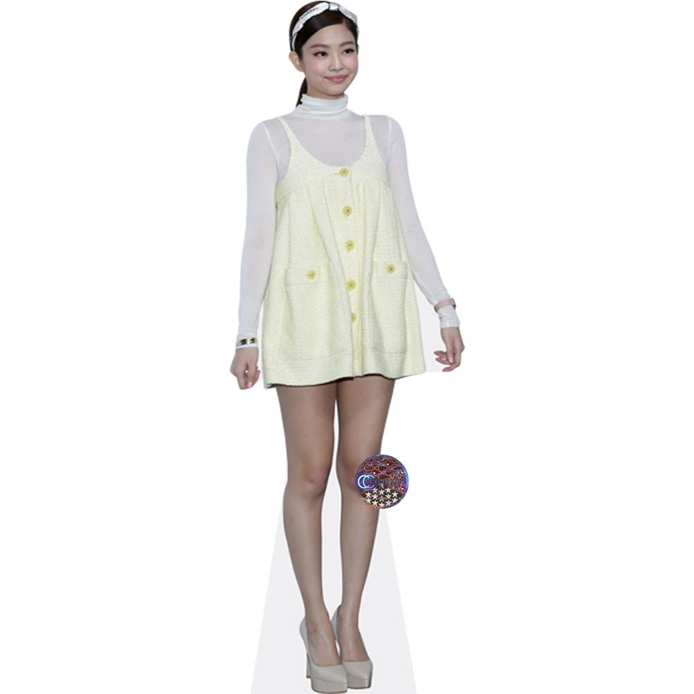 Blackpink Jennie (Yellow) Mini Cardboard Cutout Standee - Walmart.com
