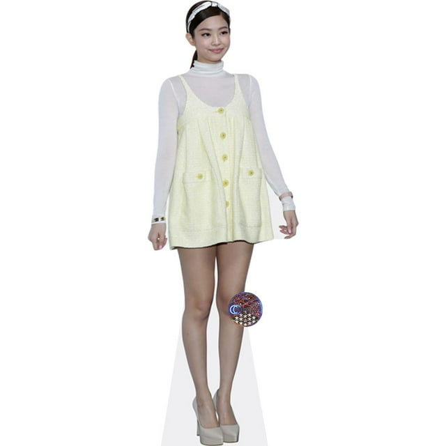 Blackpink Jennie (Yellow) Mini Cardboard Cutout Standee - Walmart.com