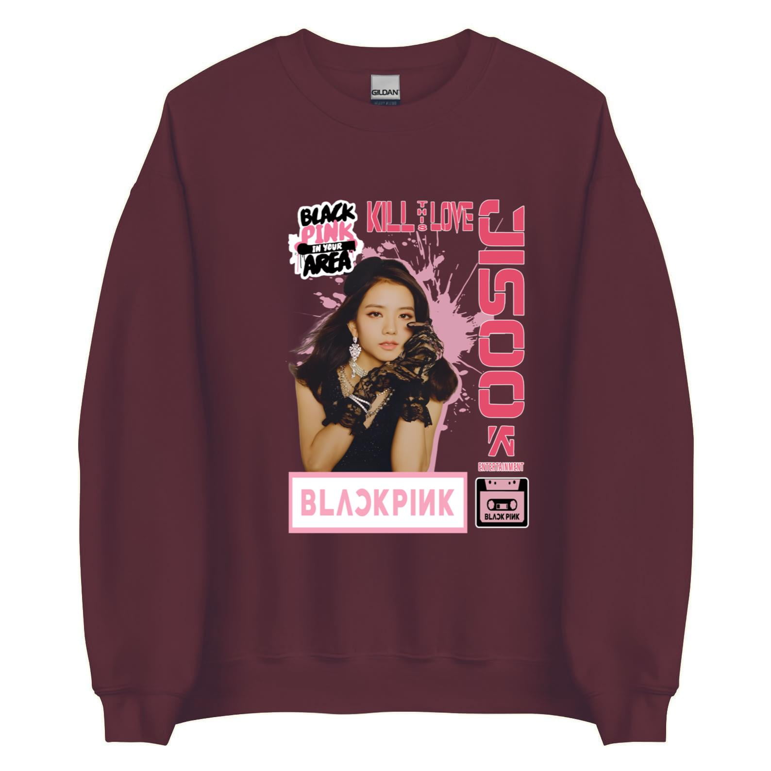 Blackpink Jisoo merch poster tee shirt - K pop Korea band album tee ...