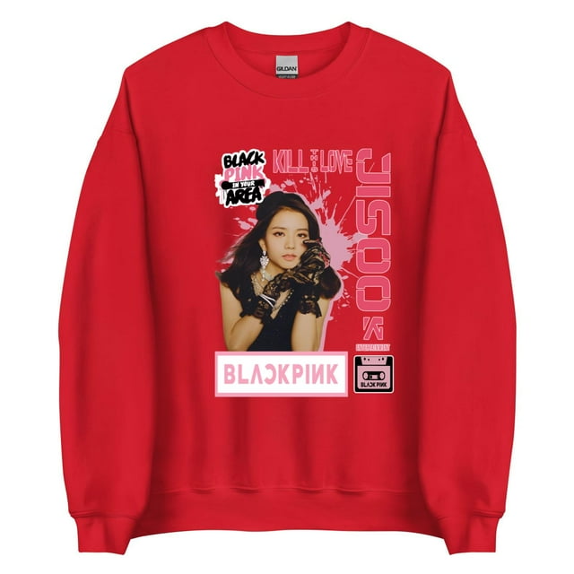 Blackpink Jisoo merch poster tee shirt - K pop Korea band album tee - Jennie, Rose, Lisa ...