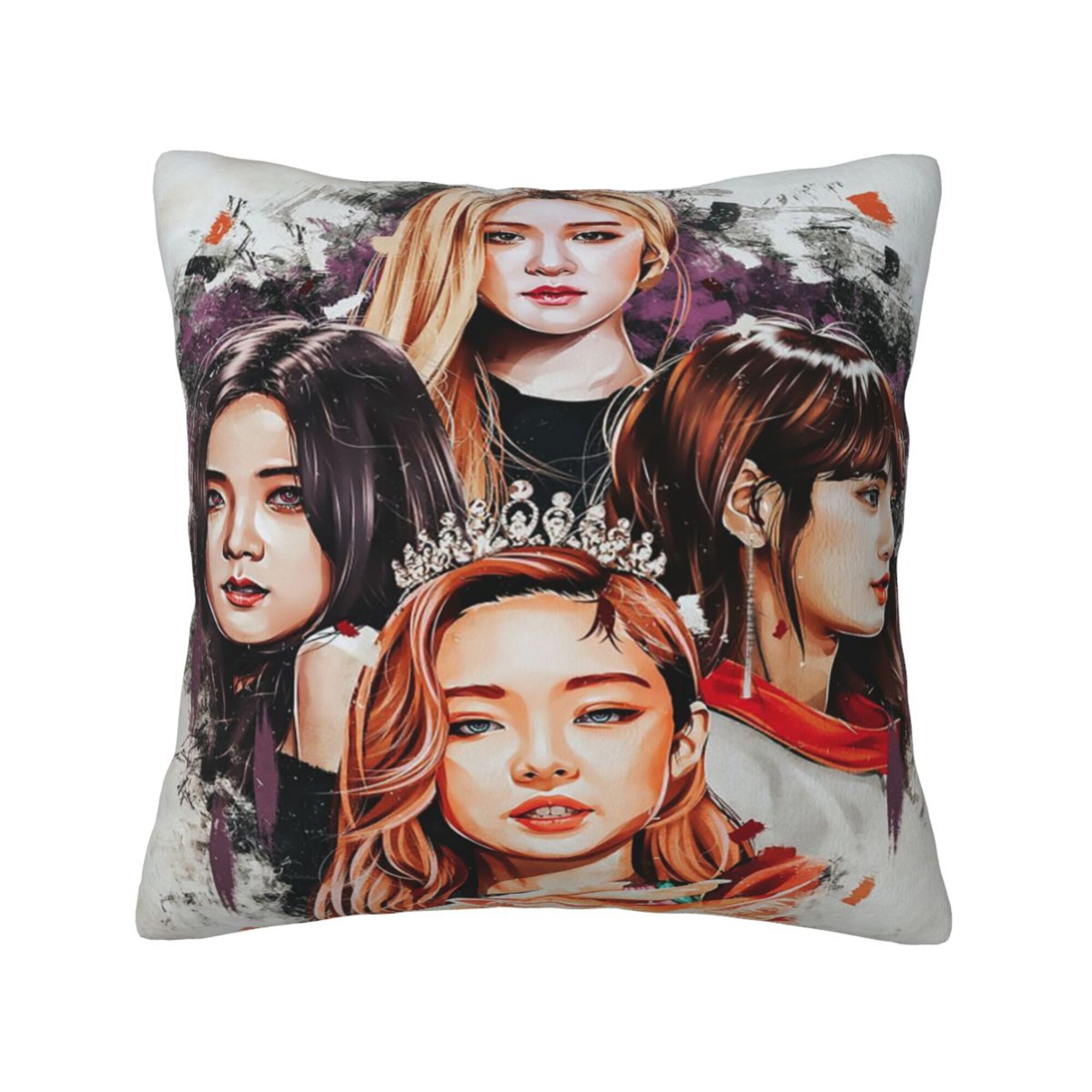 Blackpink Pillowcase JISOO JENNIE ROSE LISA Throw Pillow Case Shell for ...