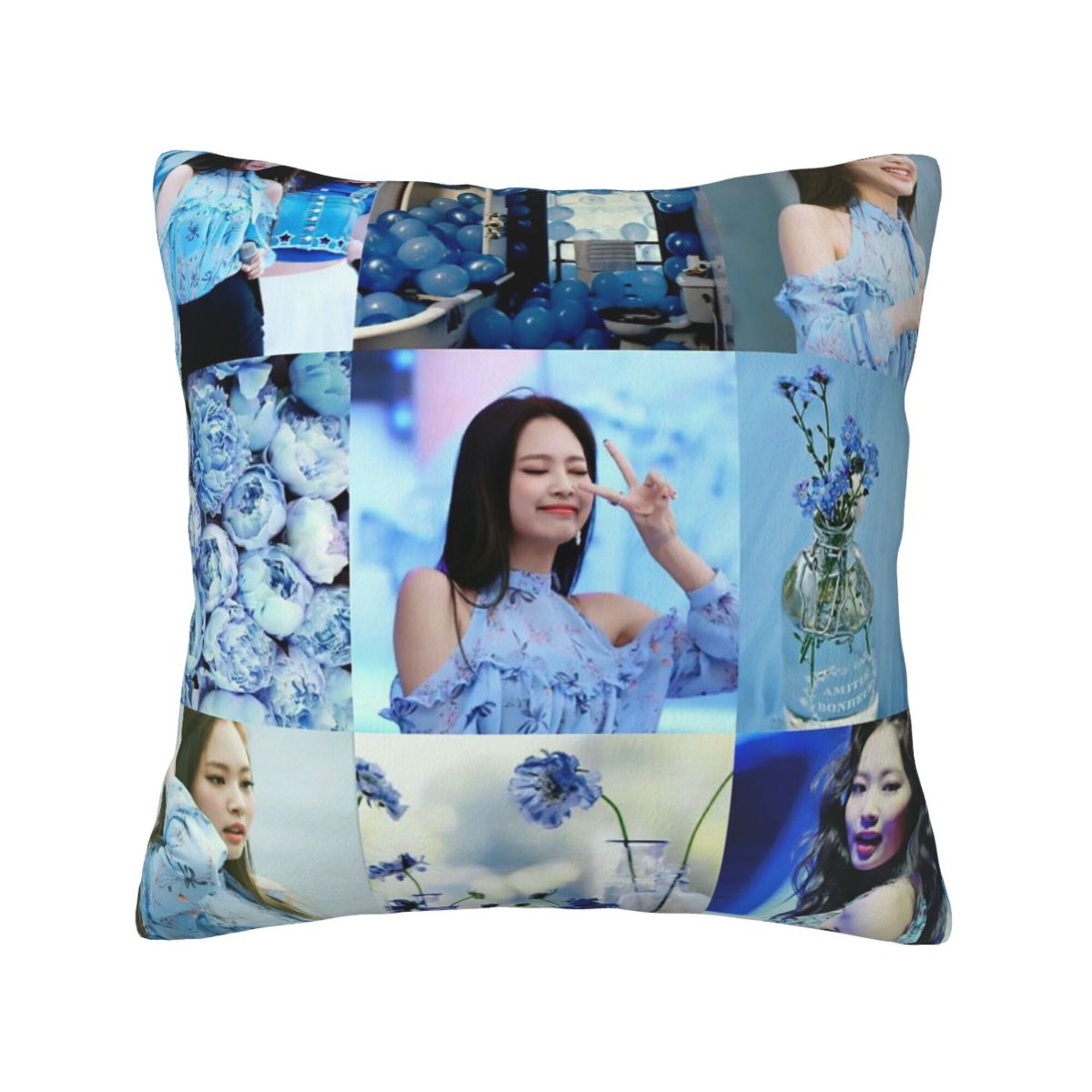 Blackpink Pillowcase JISOO JENNIE ROSE LISA Throw Pillow Case Shell for ...