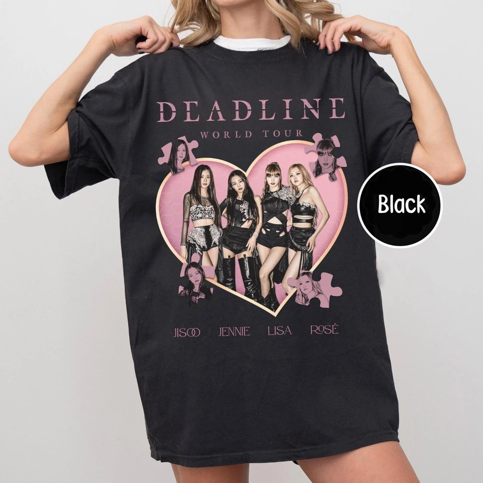 Blackpink Retro Deadline 2025 World Tour Shirt - Walmart.com