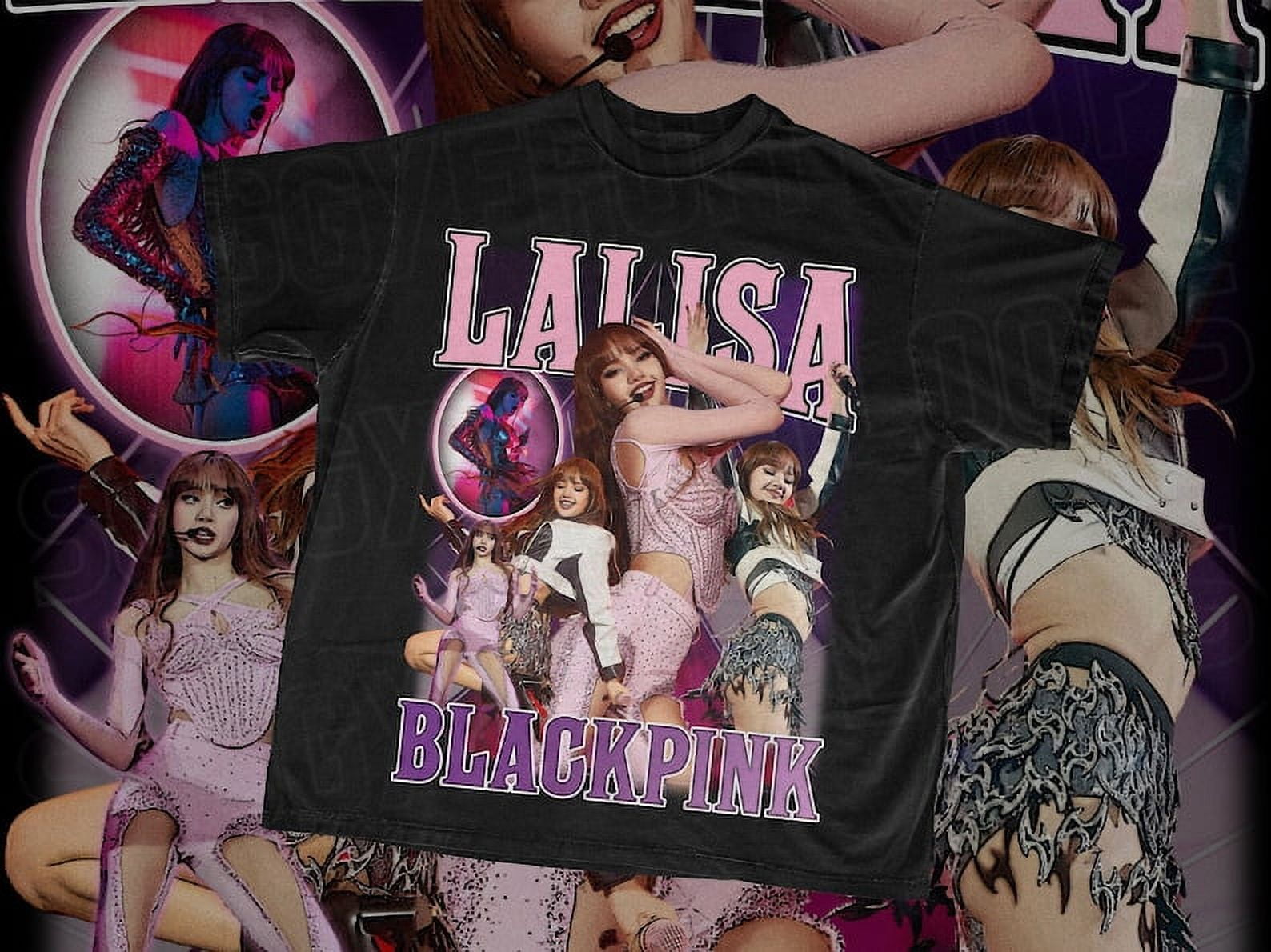 Blackpink Shirt | Kpop Blackpink Shirt | Vintage 90s Rap Bootleg Styled Tee | Lalisa Manoban ...