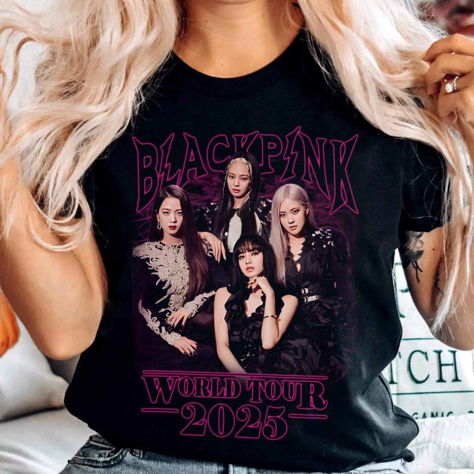 Blackpink World Tour 2025 T-Shirt, Kpop Girl Group Tee, Concert Merch ...