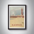 Blackpool Tower Lancashire Pleasure Beach Art Deco Decor Unframed Paper ...