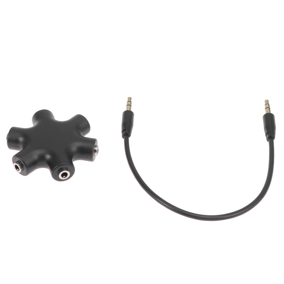 MIPCASE Headphone Jack Splitter 5 Outputs Black Audio Connector for ...