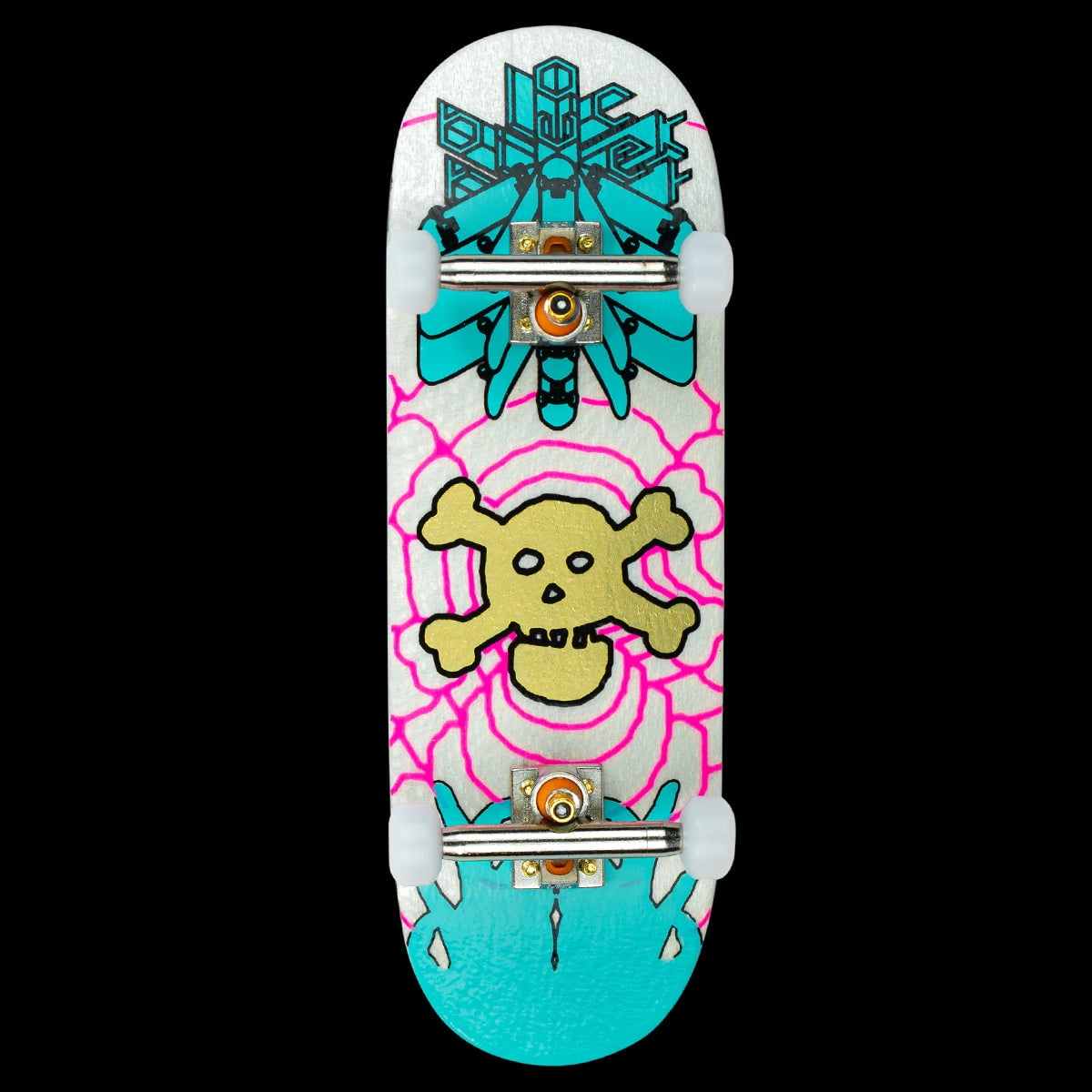 Blackriver Fingerboard Complete - Psy Hands 2.0 White, 32mm - Wide Low ...