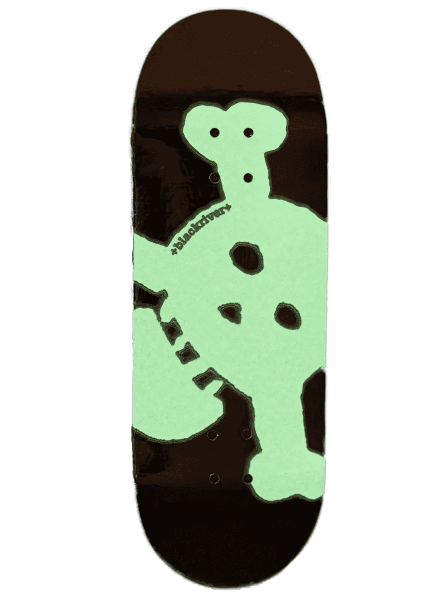 Blackriver Fingerboard Deck 33mm Wide Low - GITD New Skull Design ...