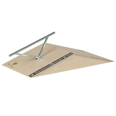 LandWave Durable Plastic Skateboard Ramp System, 4-Sided Pyramid Kit ...