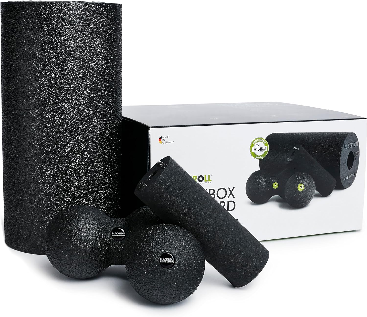 Blackroll Foam Roller BlackBox Set, Massage Balls for Shoulders, Trigger Point, Muscle Knots ...