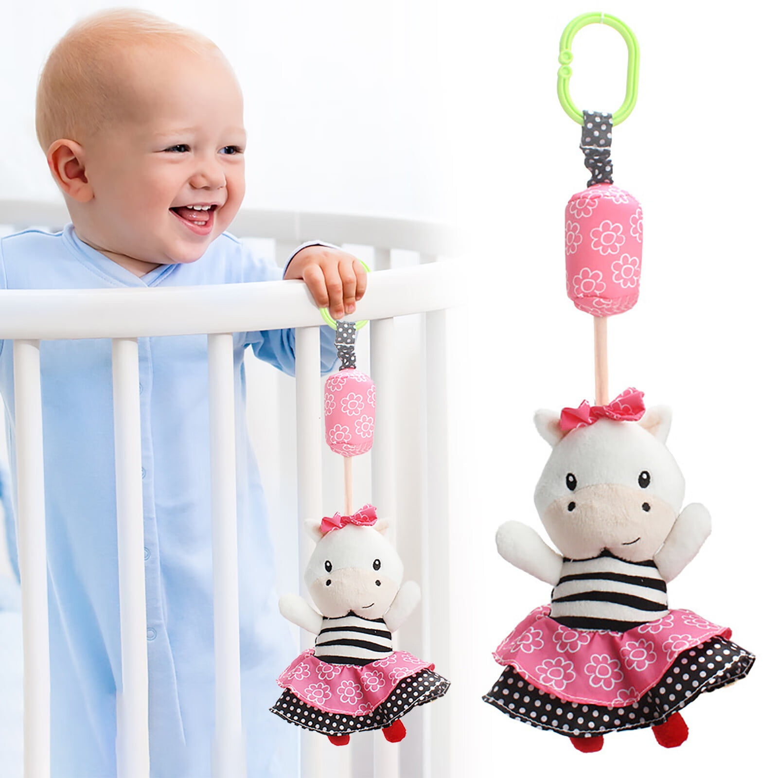Blacks And White Striped Horse Wind Chimes Lathe Hanging Baby Stroller ...