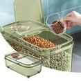 Latrodar Airtight Rice Dispenser ，Cover Rice Bucket For Cereal Grain ...
