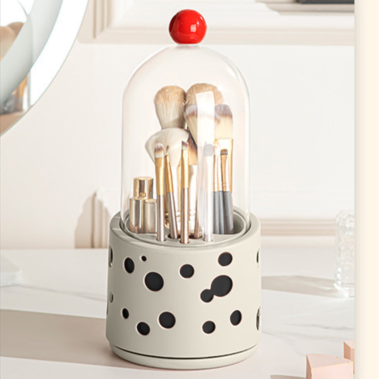 Latrodar Dopamine Makeup Brush Storage Tube With Lid Dirt Proof ...