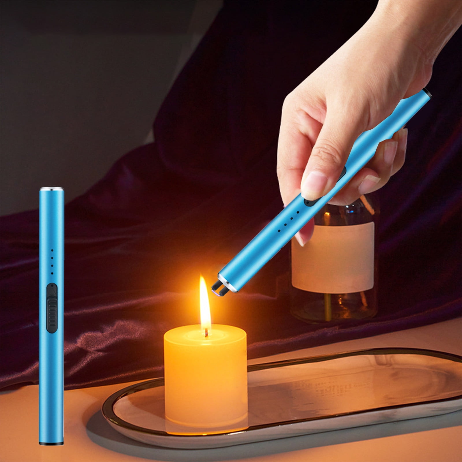 Latrodar Electronic Candle Lighter Windproof Flameless USB Rechargeable ...